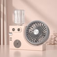 2026 New Portable Usb Rechargeable Misting Table Fan, Desk Mini Spray ...