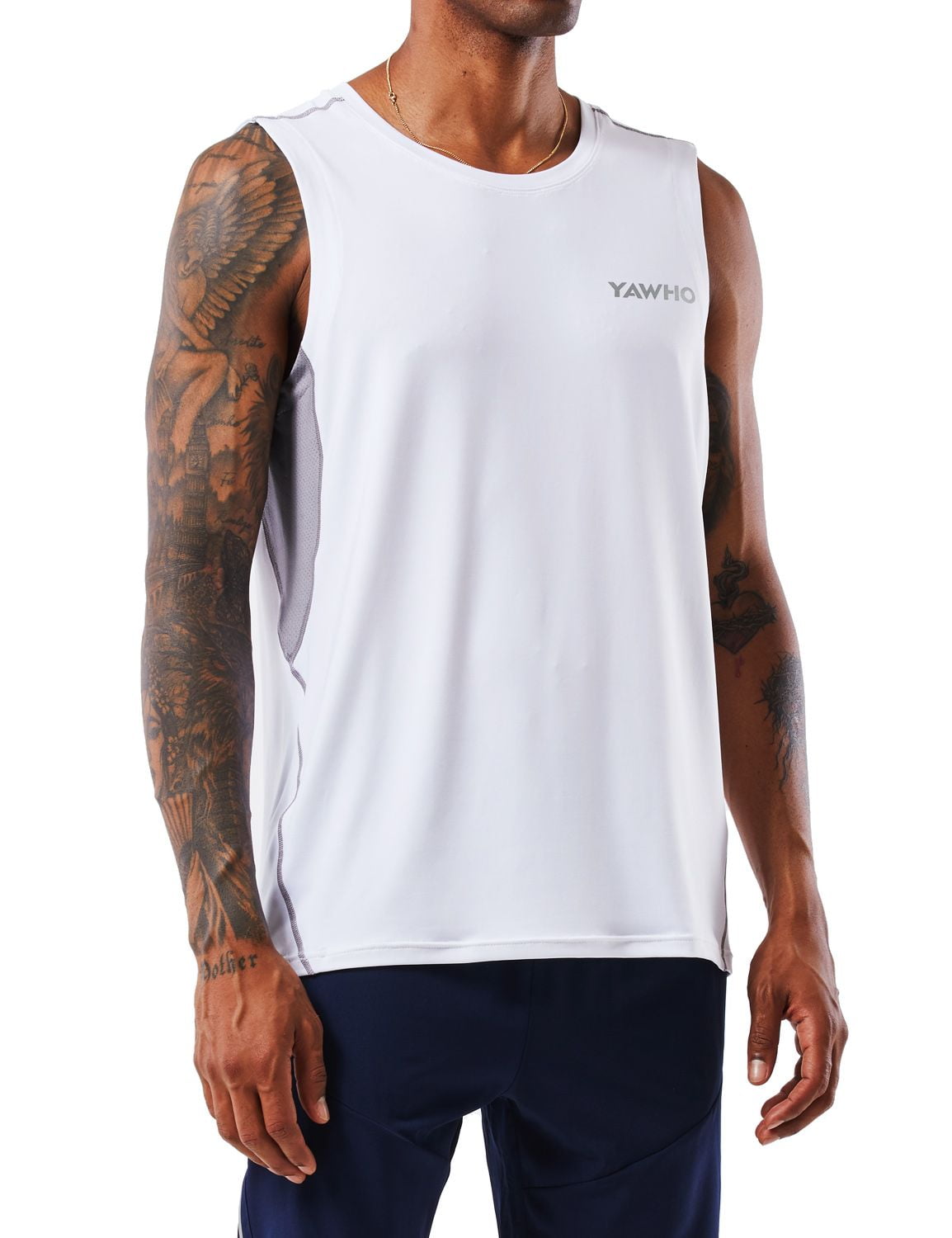 Men's Tank Tops Quick Dry Workout Swim Beach Shirts Sleeveless Shirts ...
