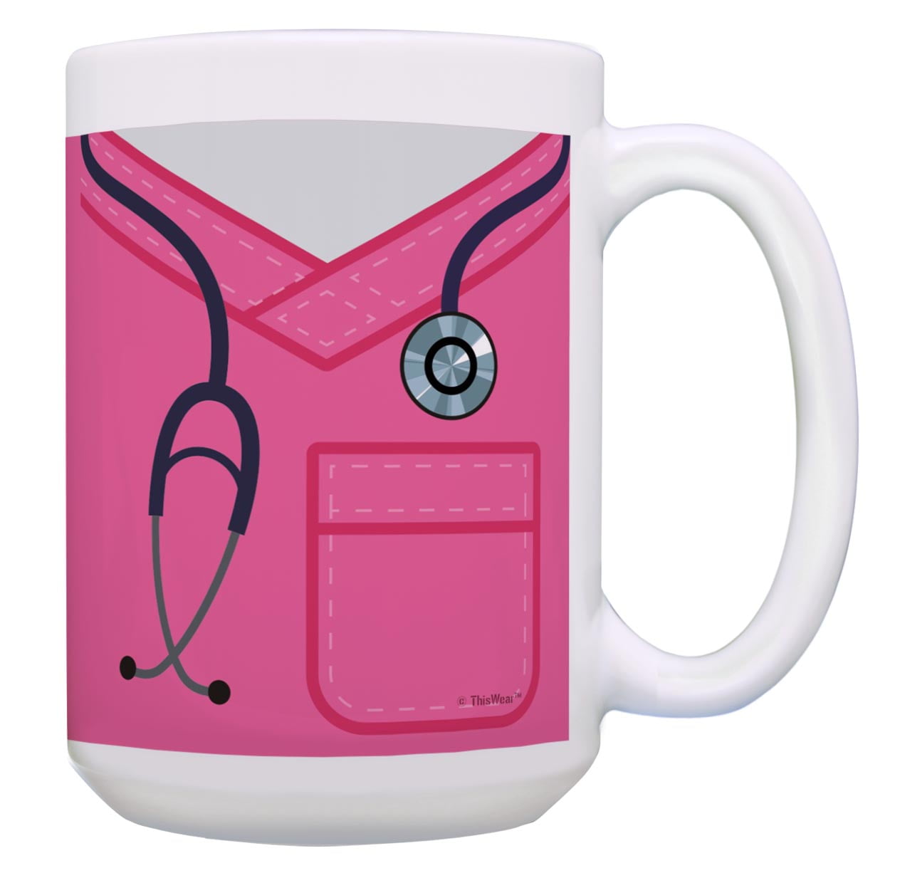 ThisWear Nurse Mug Scrubs with Stethoscope Nurses Appreciation Week CNA ...