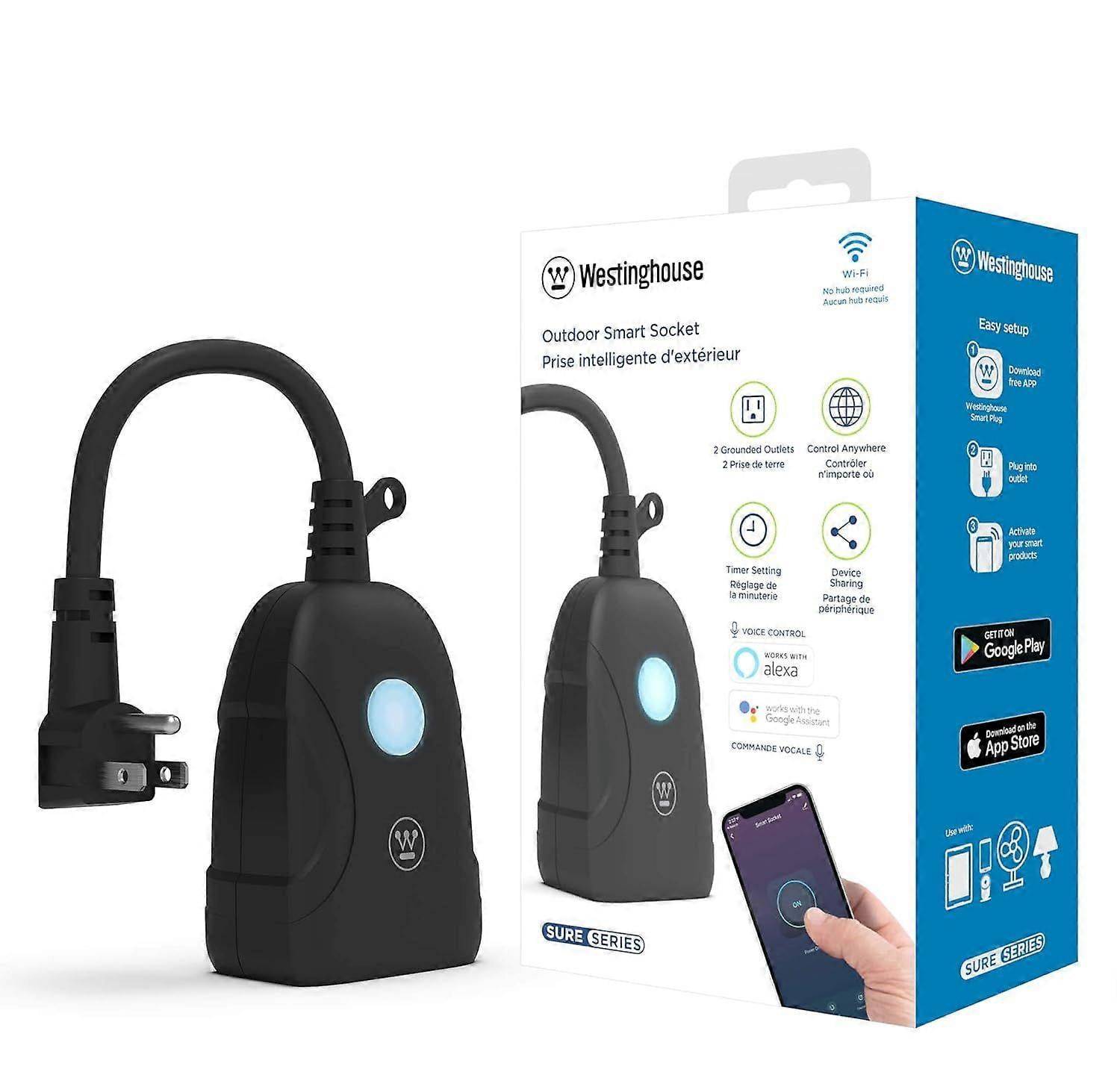2025 Newest 94031 Sure Series Wi-Fi Dual Plug Outdoor Smart Socket ...