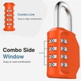 UYGDUY-Combination Lock 4 Digit Waterproof Locker Locks Secure Outdoor ...
