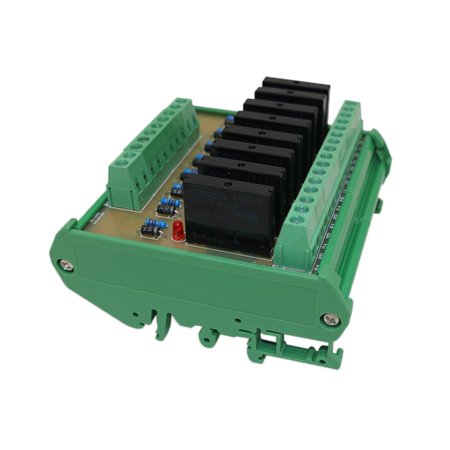 Solid State Relay Module for MCU 12V/24V 8 Channel Relay Module NPN with Seat/Indicator light ...