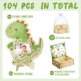 Dinosaur Baby Shower Decorations - 104Pcs Wooden Baby Shower Guest Book ...