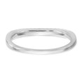 14K White Gold 1/5 carat Diamond Set of 2 Contoured Complete Wedding ...