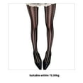 Aesthetic Lace Sheer Pantyhose Hollowout Waved Stripe Mesh Nylon Tights ...