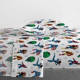 Marvel Avengers Superhero Kids Comforter - 4 Piece Twin Bed Set, 100% ...