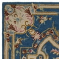 SAFAVIEH Savonnerie Devyn Floral Medallion Wool Area Rug, Blue/Ivory, 9 ...