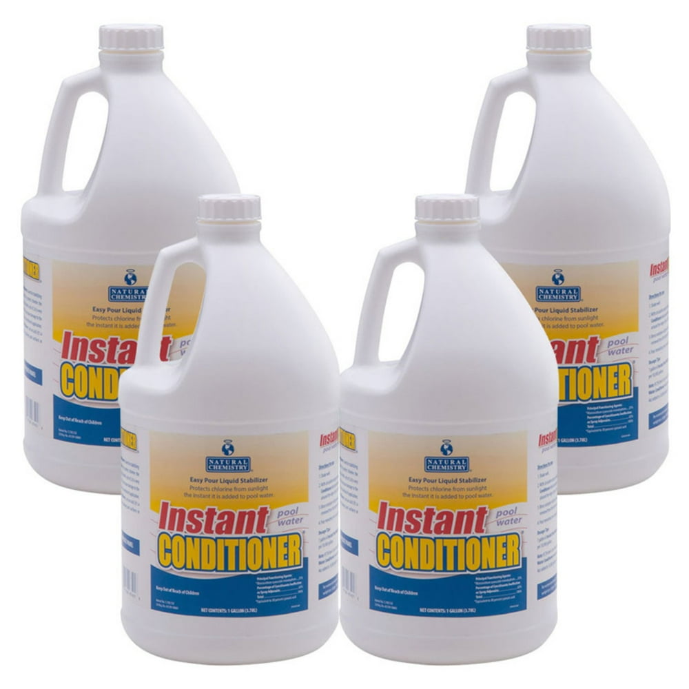 Natural Chemistry - Instant Pool Water Conditioner 1 Gallon, 4 Pack ...