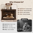 Ironovahome 43" Furniture-Style Dog Crate for Large Dogs, Heavy Duty ...