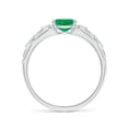2wist Designs 925 Sterling Silver Statement Ring Oval Emerald Green ...