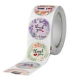 15 Roll Self-Adhesive Paper Thank You Roll Stickers Round Dot Gift for ...