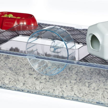 Ferplast Favola Large Hamster Cage w/ Water Bottle, Food Dish & Hamster ...