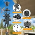 39.4'' Sea Turtle Wind Chimes, TSV Outdoor Retro Tortoise Wind Chimes ...