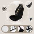 Black Gold Marble Texture Set of 2Pcs Car Seat Covers Easy Clean ...
