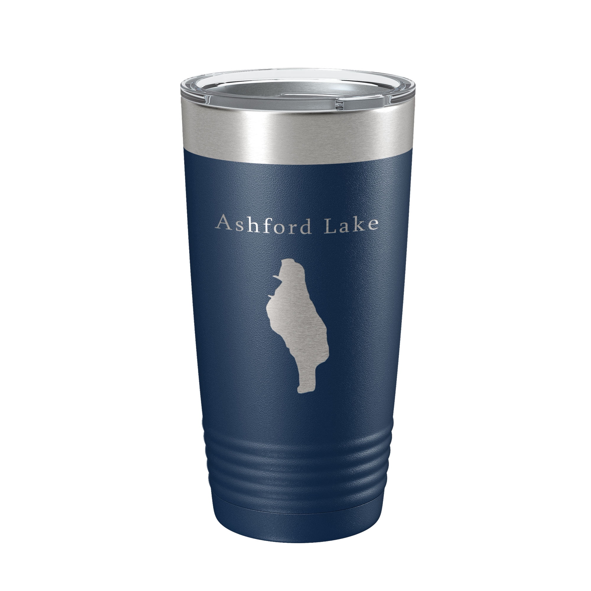 Ashford Lake Map Tumbler Travel Mug Insulated Laser Engraved Coffee Cup ...