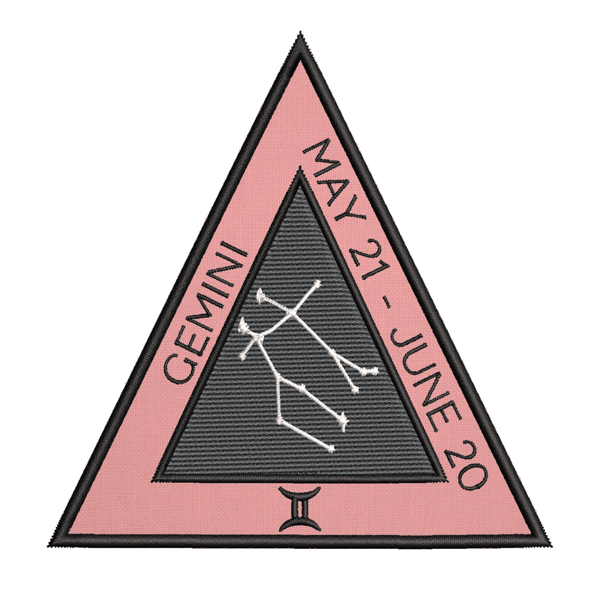 Gemini Horoscope 4 Inch Iron Or Sew On Embroidered Fabric Badge Patch ...