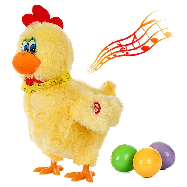 AMERTEER Chicken Laying Egg Electric Plush Crazy Chicken Crazy with ...