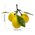 Artificial Lemon Realistic Simulation Yellow Lemon Kitchen Decoration ...