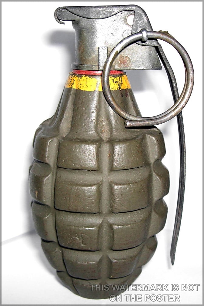 24"x36" Gallery Poster, Mk 2 grenade - Walmart.com