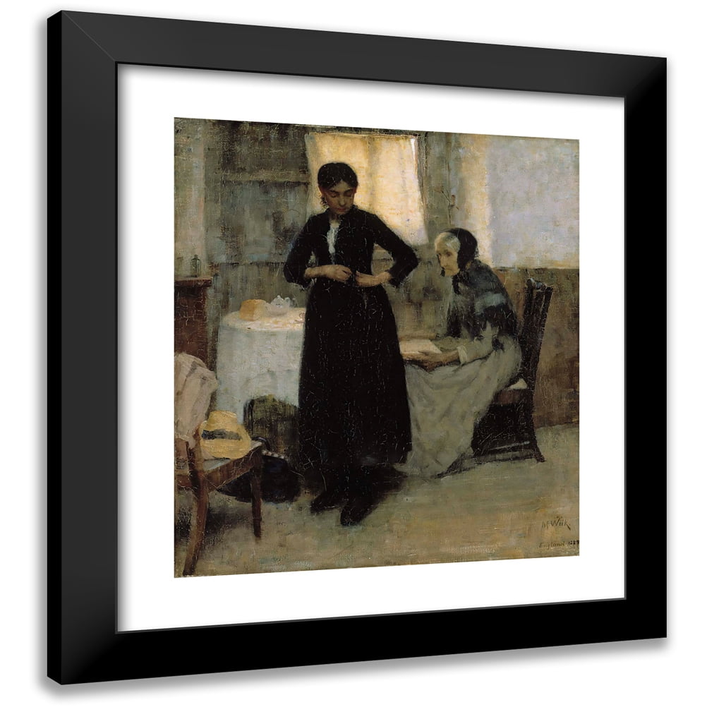 Maria Wiik 12x14 Black Modern Framed Museum Art Print Titled - Out into ...