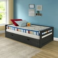 Alaterre Furniture Jasper Twin to King Extending Day Bed with Storage ...