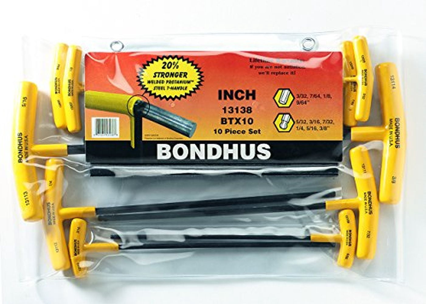 bondhus-13138-set-of-10-balldriver-hex-t-handles-sizes-3-32-3-8