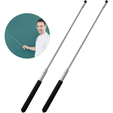 Telescopic Stainless Steel Command Baton – Adjustable 15-50cm Pointer ...