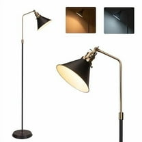HonoDing 58" Rustic Rotatable Floor Lamp, Vintage Metal Design, Black ...