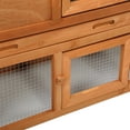 Pefilos 83" Large Rabbit Hutch Indoor and Outdoor Wood Bunny Cage with ...