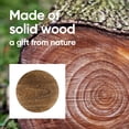 3-Pack Round Wooden Plant Stools, Mid-Century Single-Tier Stands for ...