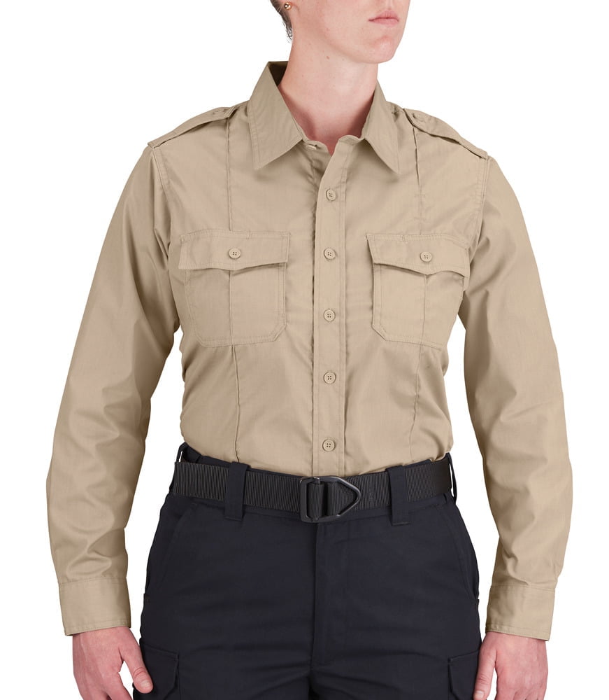 Propper Women's Ls Class B Shirt Khaki L - Walmart.com