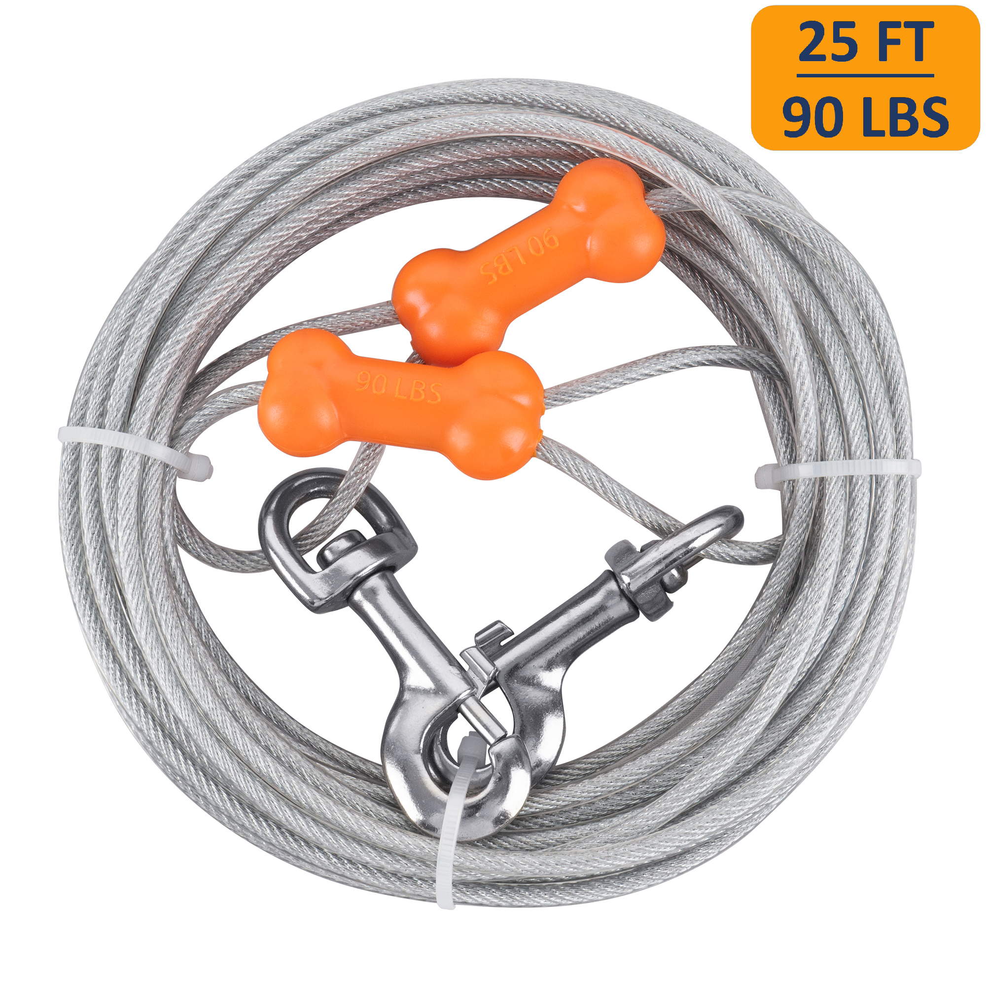 Pet Champion 25 ft Standard Dog Tie-Out Cable - Walmart.com