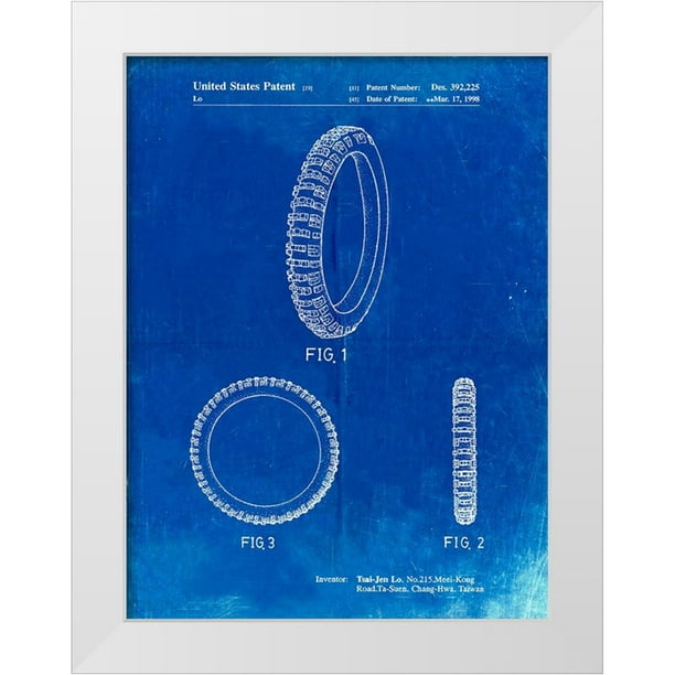 Borders, Cole 15x18 White Modern Wood Framed Museum Art Print Titled ...