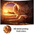 15x10ft Easter Jesus Christ Cross Backdrop Empty Tomb Stone Cave Shroud ...