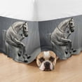 Abstract Funny Animal Bed Skirt Bed Skirts California King Size 18 Inch ...