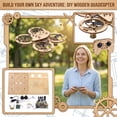 Wooden DIY Assembly Quadcopter Model Kit, Handcrafted Mechanical ...