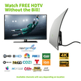 Mohu Gateway Plus Indoor Digital HDTV Antenna, Grey, Free Channel ...