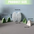 4 Cavities Tree Shape Silicone Mould Christmas Tree Silicones Mold For ...