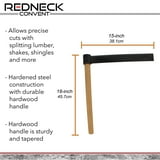 Shingle Froe Tool – Splitting Froe & Froe Knife Handle – Froe Axe Wood ...