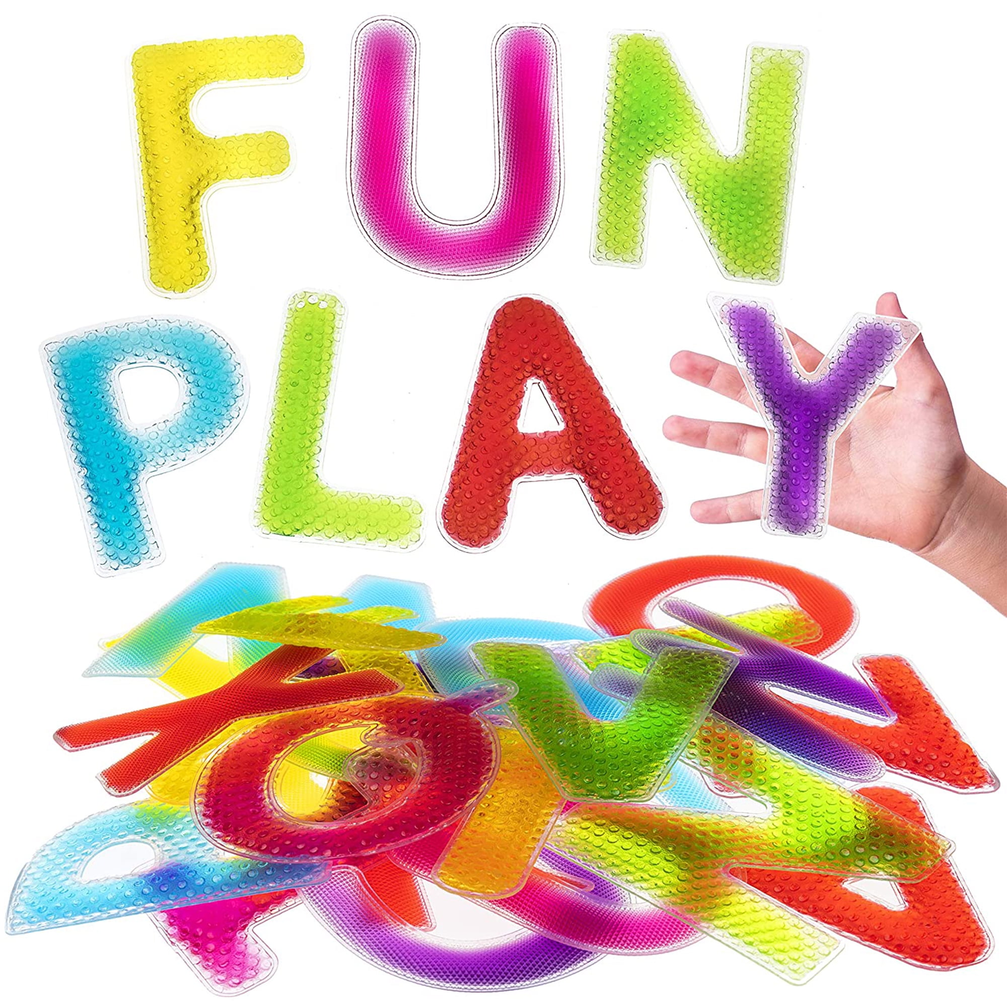 Playlearn Gel Alphabet Letters Squishy Toy for Sensory Play Children ...