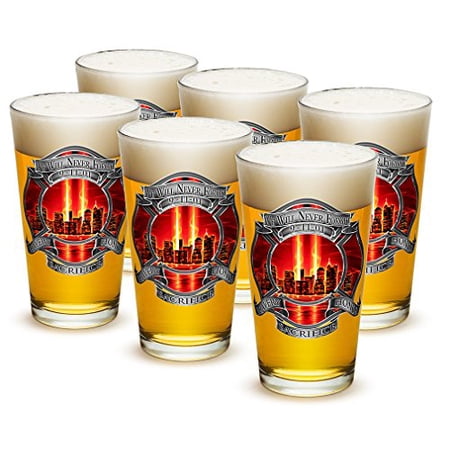 Pint Glasses - Firefighter Gifts for Men or Women - Red Tribute High ...