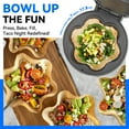 Mailand Graphite 8-inch Tortilla/Waffle/Taco Salad/Quesadilla Bowl ...