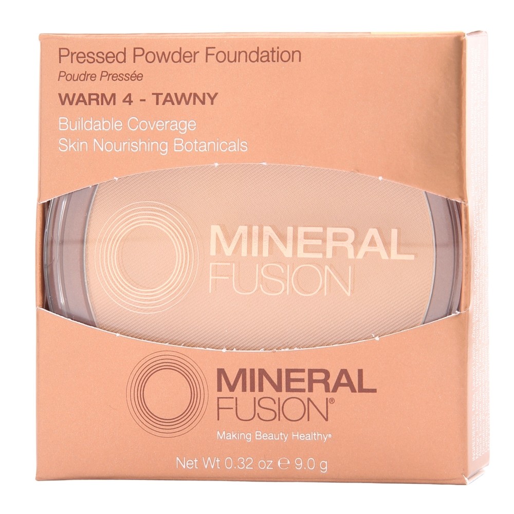 Mineral Fusion - Pressed Powder Foundation Warm 4 - Tawny - 0.32 oz ...