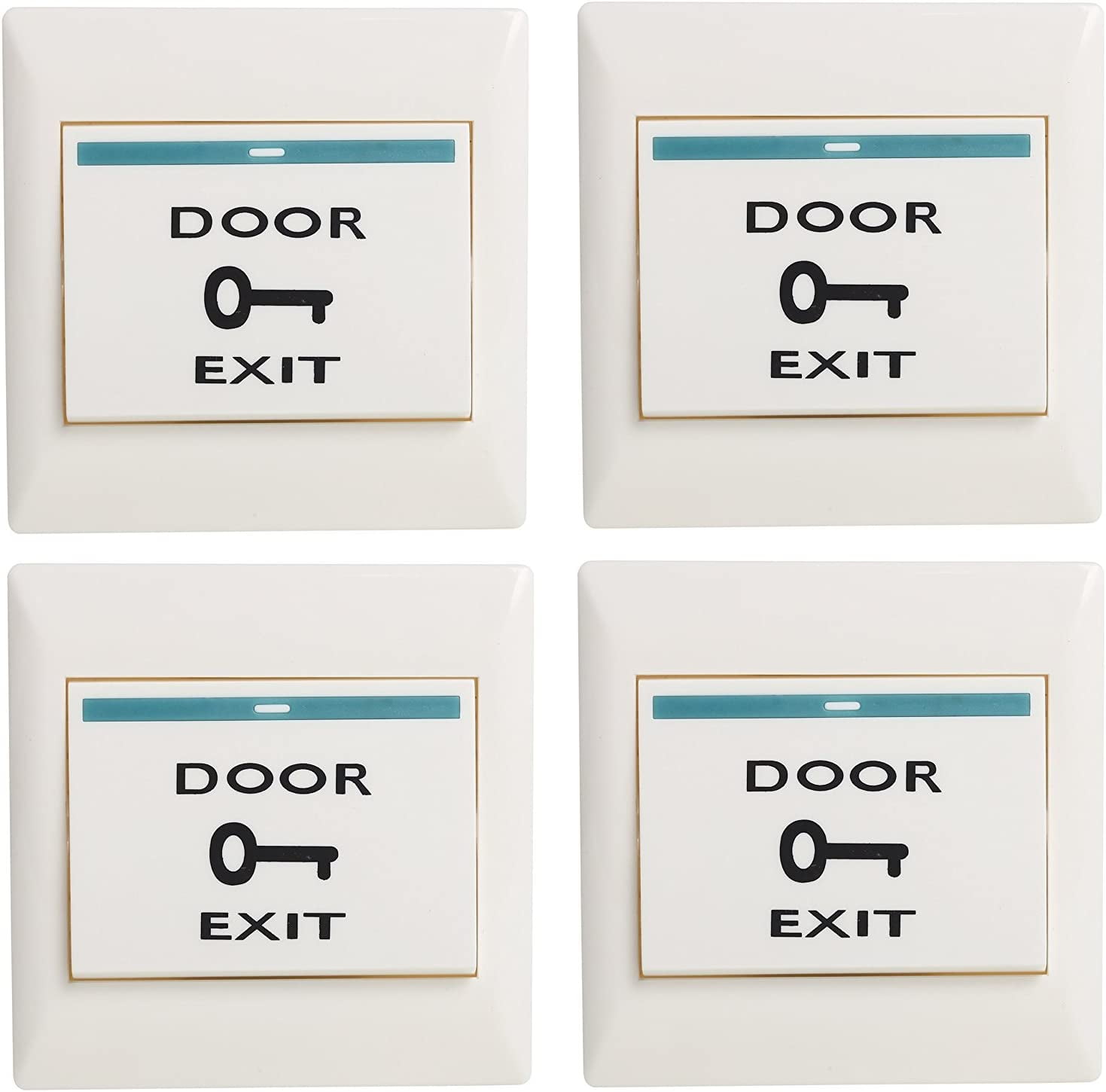 UHPPOTE DC12V Push Exit Release Button Square Rocker Switch - Flush ...