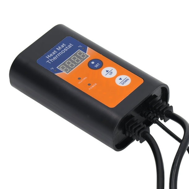 Digital Heat Mat Thermostat Controller LED 1000W Fahrenheit Celsius ...