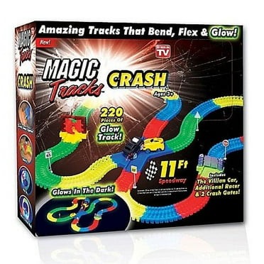 Magic Tracks Mega Set with 18ft Racetrack with 2 Race Cars As Seen on ...