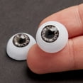 Factory Direct Craft Realistic Light Gray Half Round Doll Eyes, 3 Pairs ...