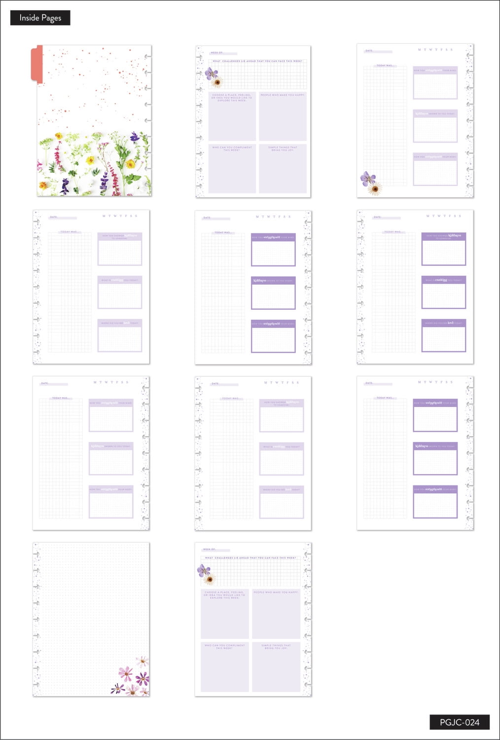 The Happy Planner® Pressed Florals Classic Guided Journal – totalhill.com