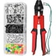 Fishing Crimping Tool Kit Fishing Crimping Pliers with 500pcs Crimp ...