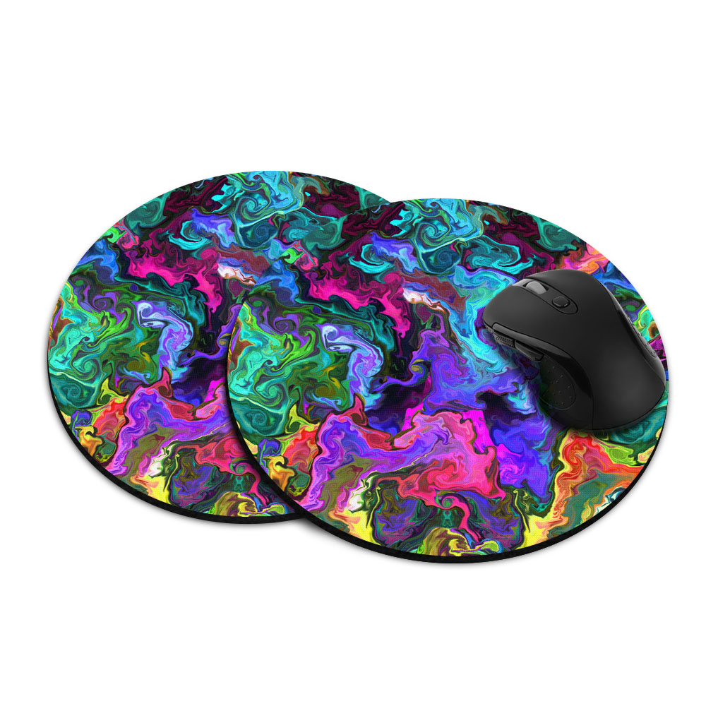 FINCIBO Round Standard Mouse Pad, Non-Slip Mouse Pad for Home, Office ...